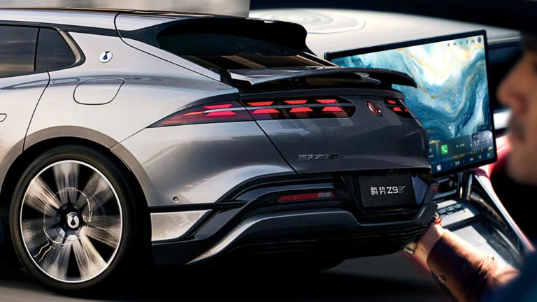 Denza’s 1,139-hp wagon will now drift any shape you draw on the screen