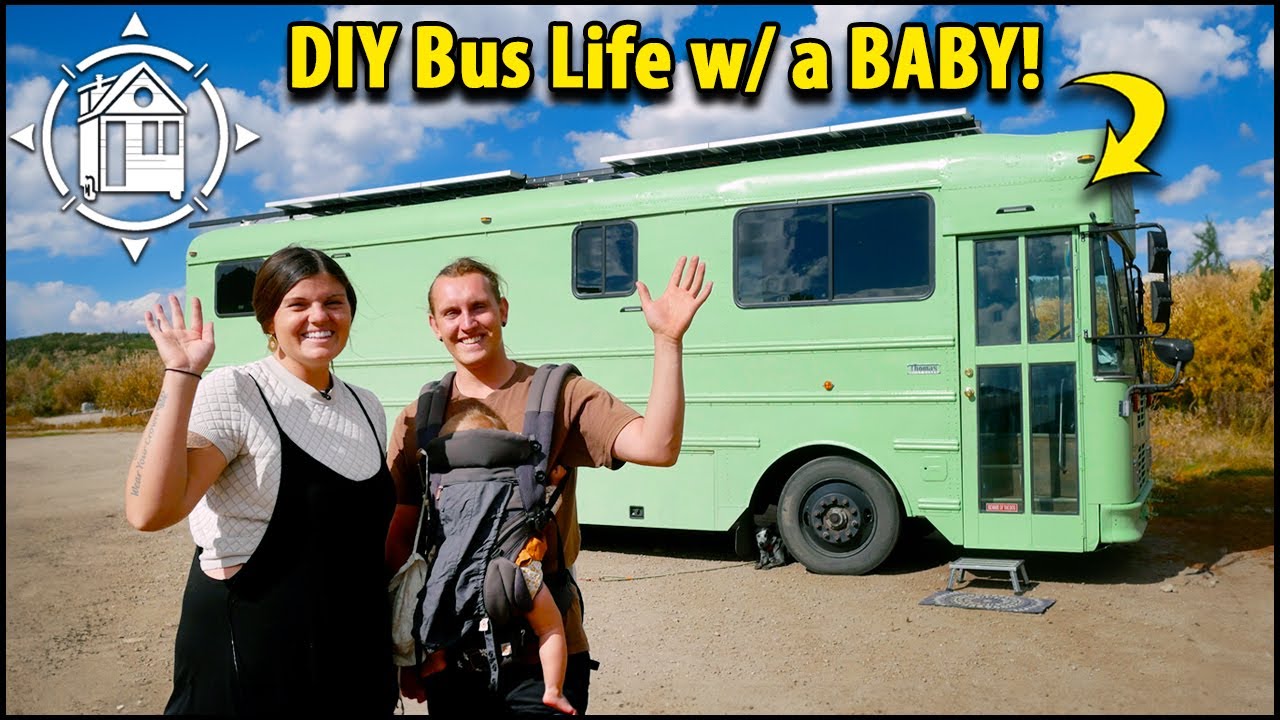 Turning a bus into a full-time family home