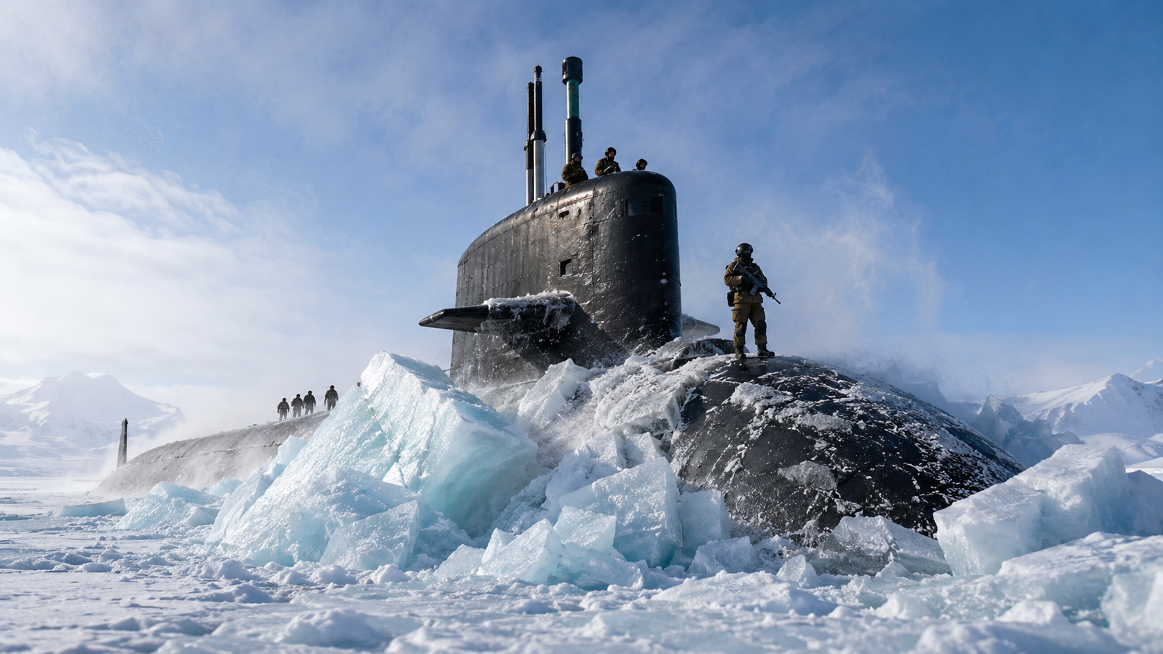 How US nuclear submarines break through Arctic ice and survive