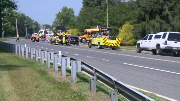 School bus crash in Anne Arundel County sends 11 students, 1 driver for ...