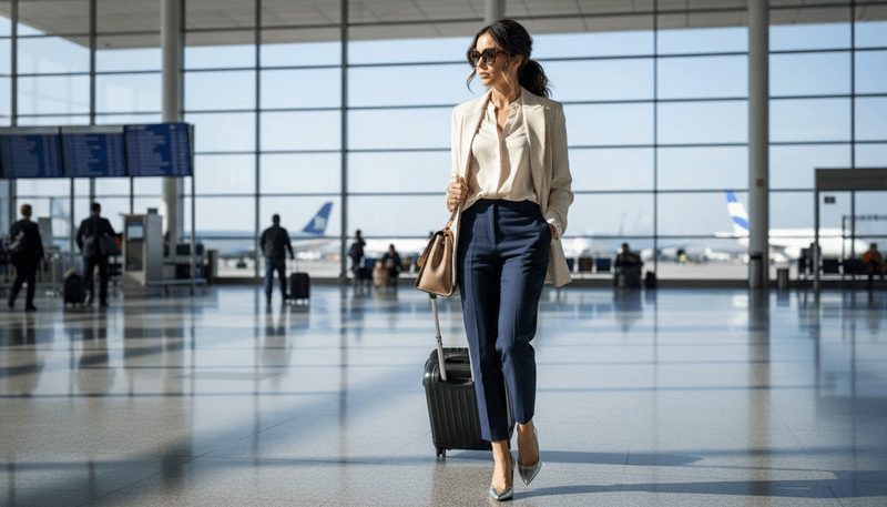 14 things elegant women never wear on flights