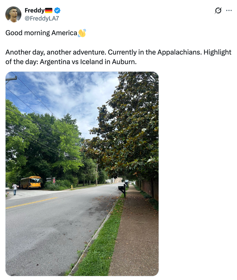 That viral German tourist is still road tripping and it's so wholesome