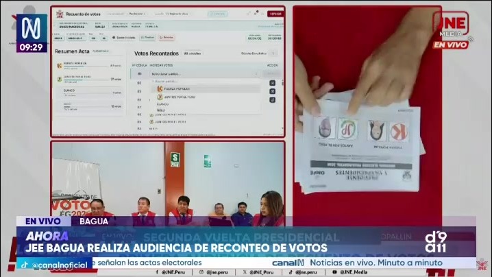 JEE de Bagua, Lambayeque, Chanchamayo y Tambopata iniciarán recuento de ...