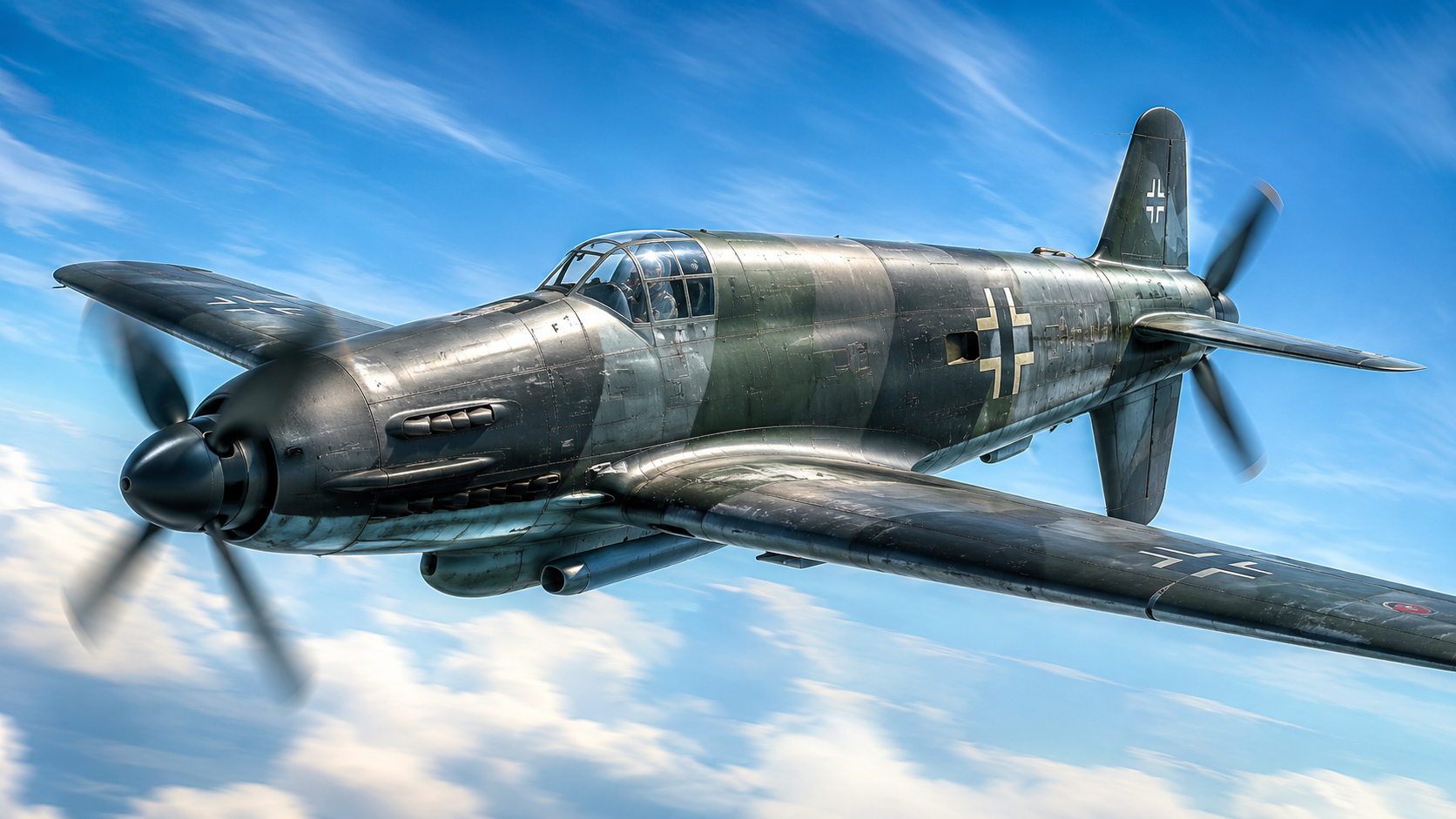 The Nazi fighter with a propeller at each end - Dornier Do 335