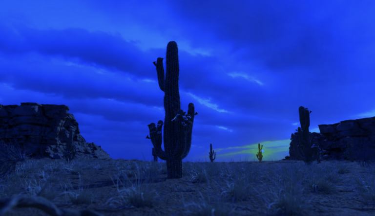 What would Earth look like under a blue sun?