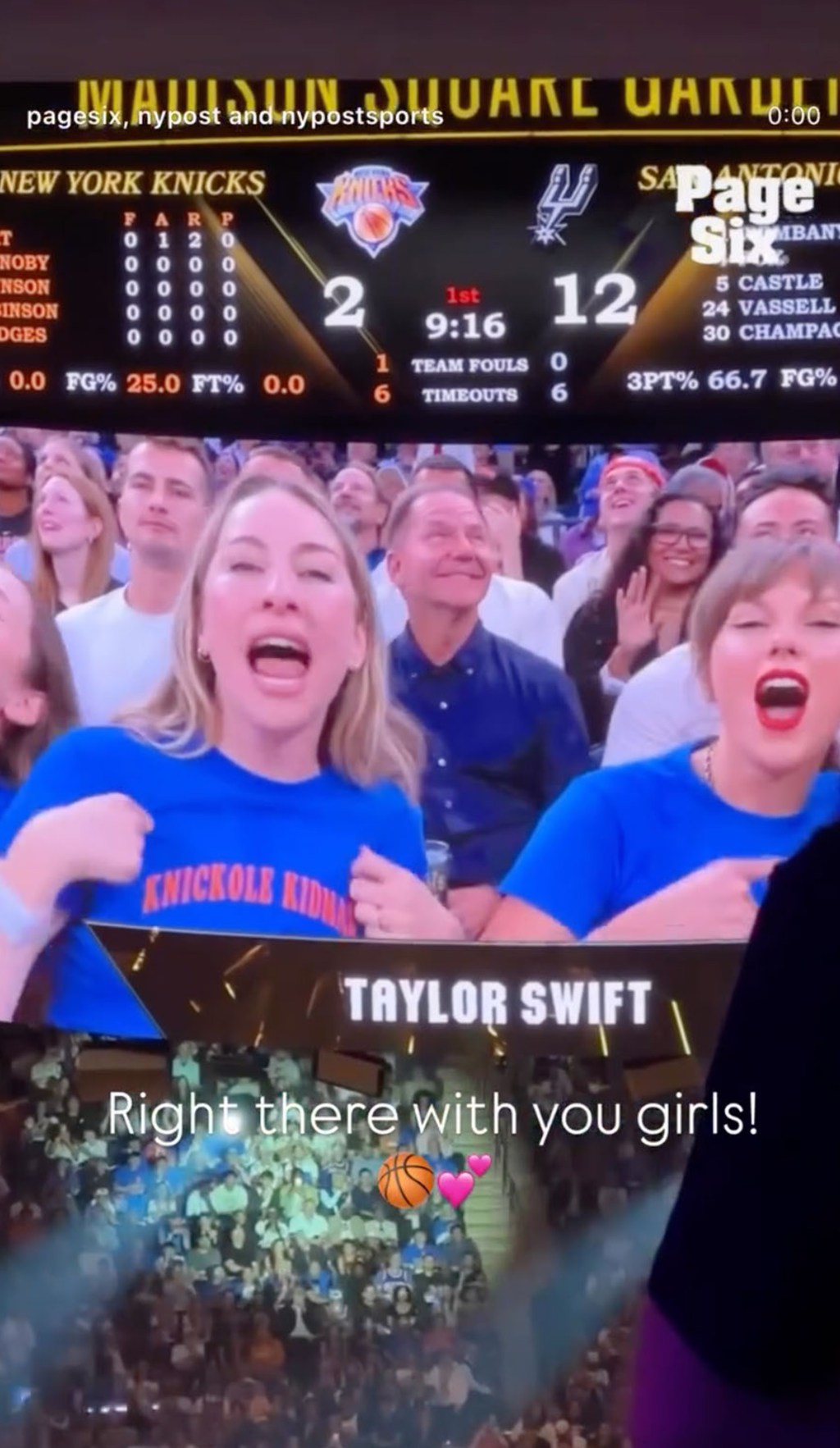 Nicole Kidman adorably reacts to Taylor Swift, Haim’s Knicks inspired T ...