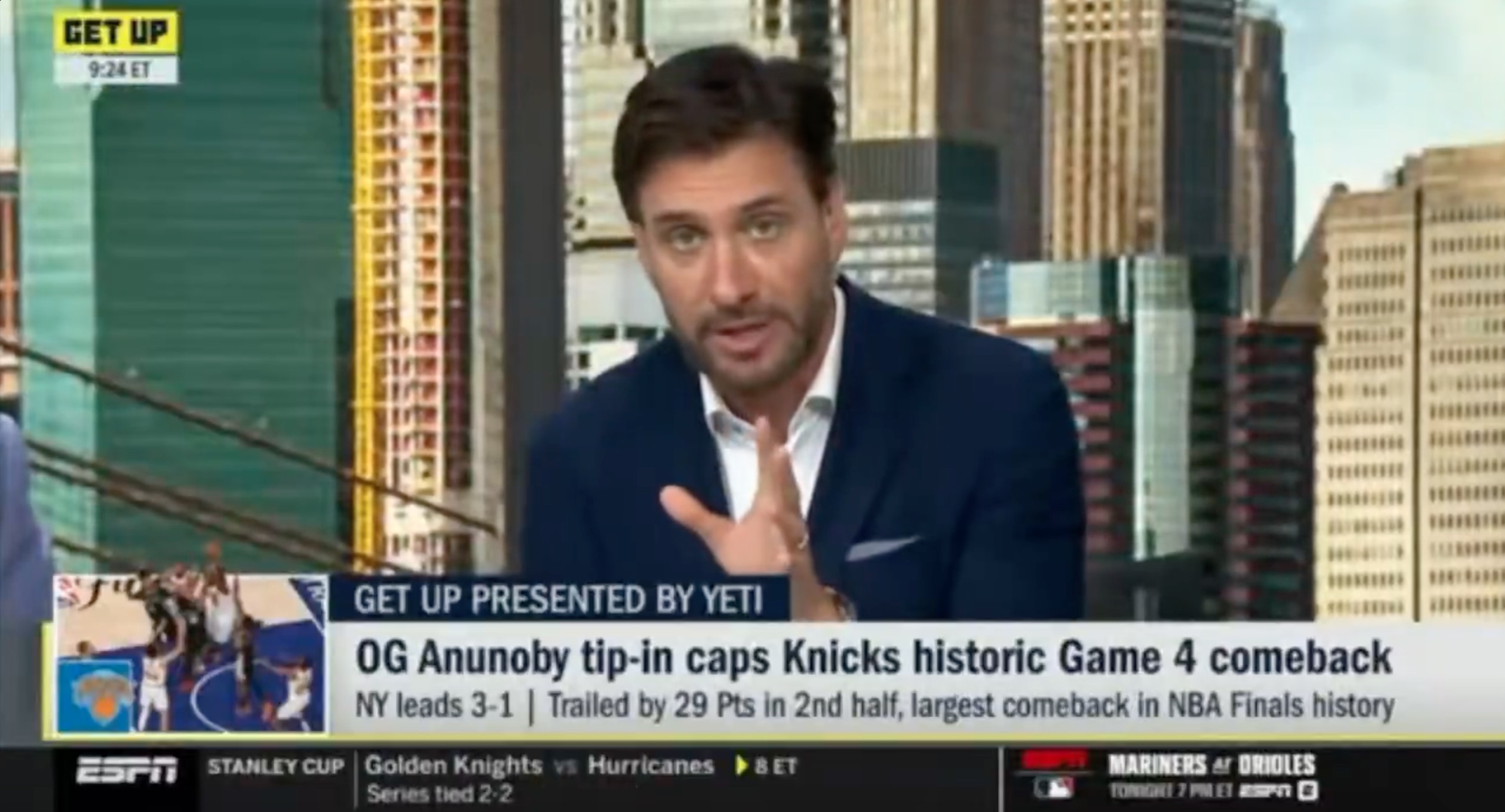 ‘You’re a disgrace!’ ESPN’s Mike Greenberg erupts on Knicks fans ...