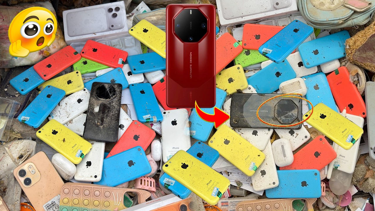 😲 Great day! ☺️ Found many Apple AirPod Pro iPhone 5c | Restore Huawei ...