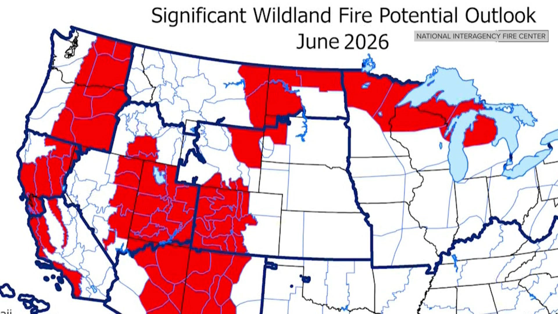 Federal report shows potential active wildfire season, Washington ...