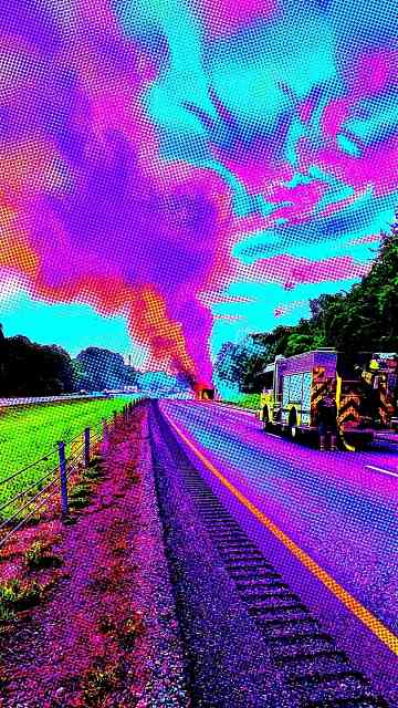 Truck Full of Fireworks EXPLODES on I-75 in Tenessee!
