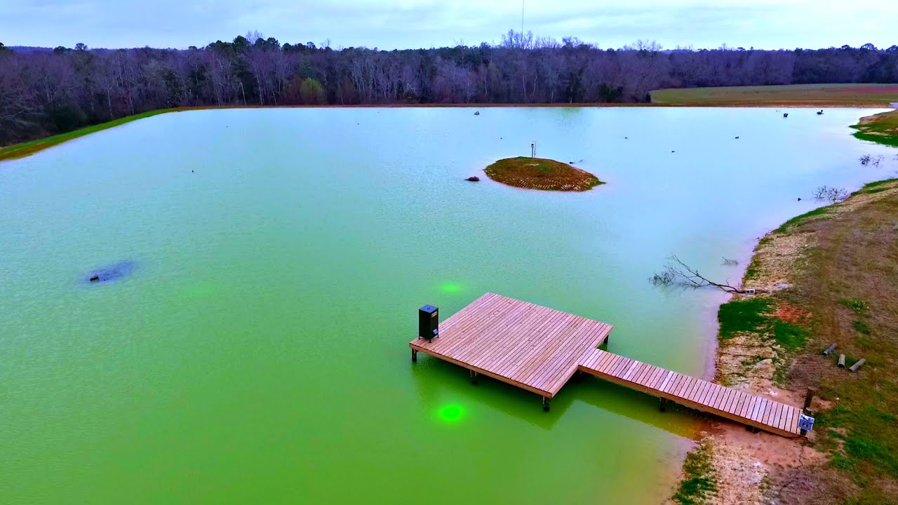 Building a 5 acre pond! (Underwater lights)