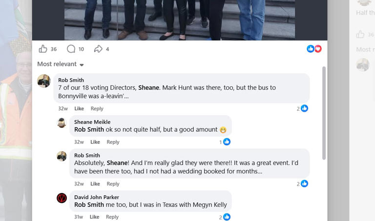 Behind federalist Danielle Smith, many of her party's senior organizers ...