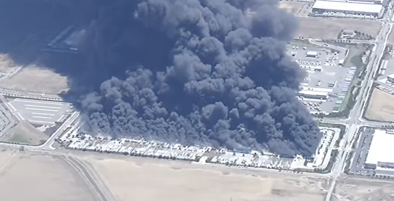 Massive fire destroys 1 million-square-foot Medline Industries ...
