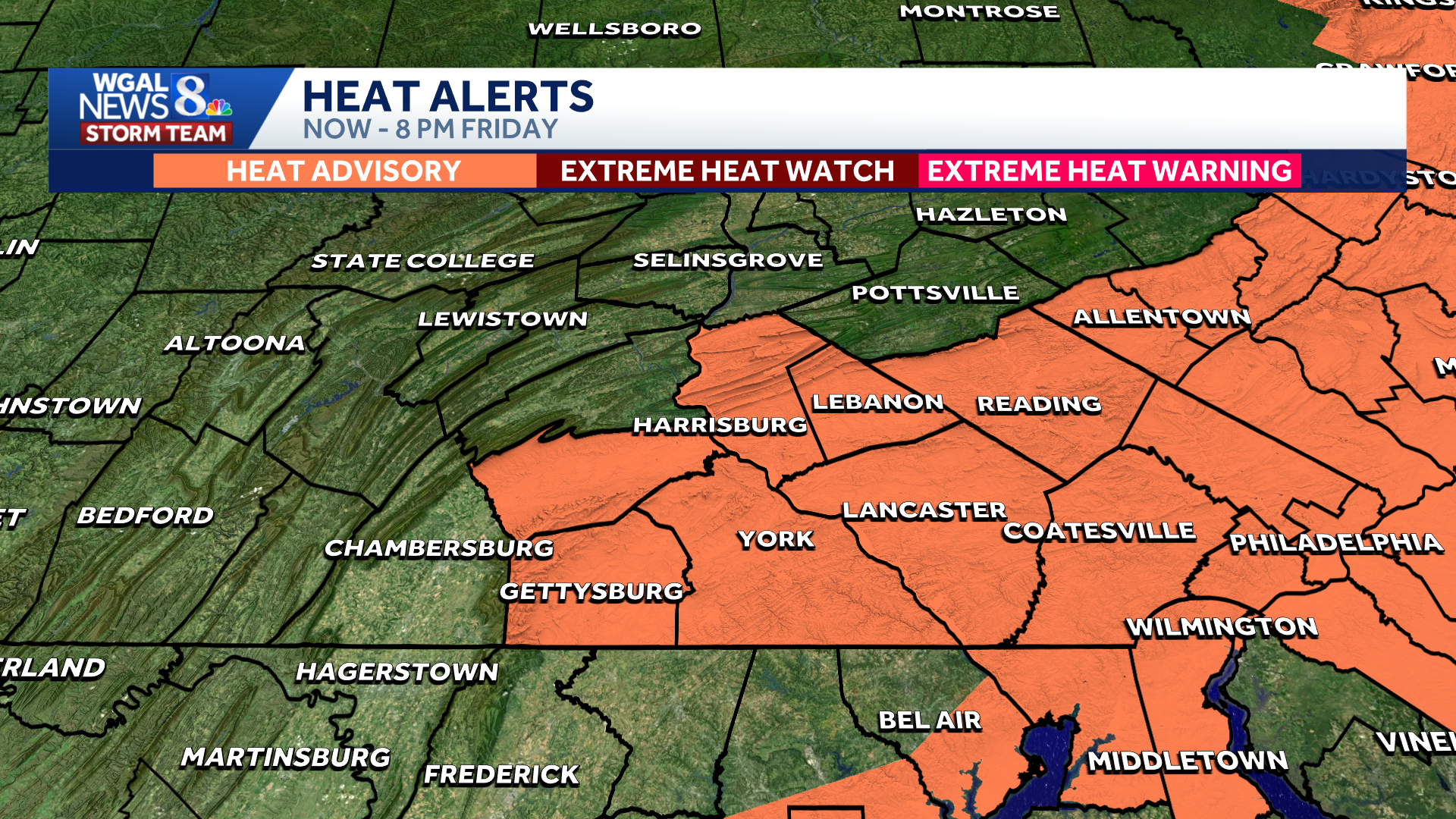 Impact day | Heat advisory, chance for more storms on Friday
