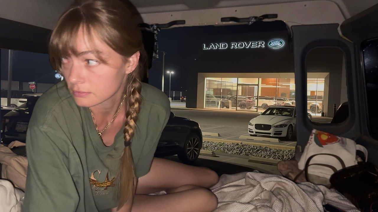 Truck camping adventure at a dealership! 🏕️