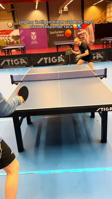 Trying the ultimate spin table tennis racket