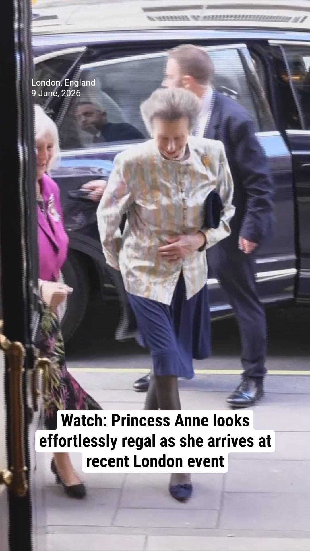 Watch: Princess Anne looks effortlessly regal as she arrives at recent ...