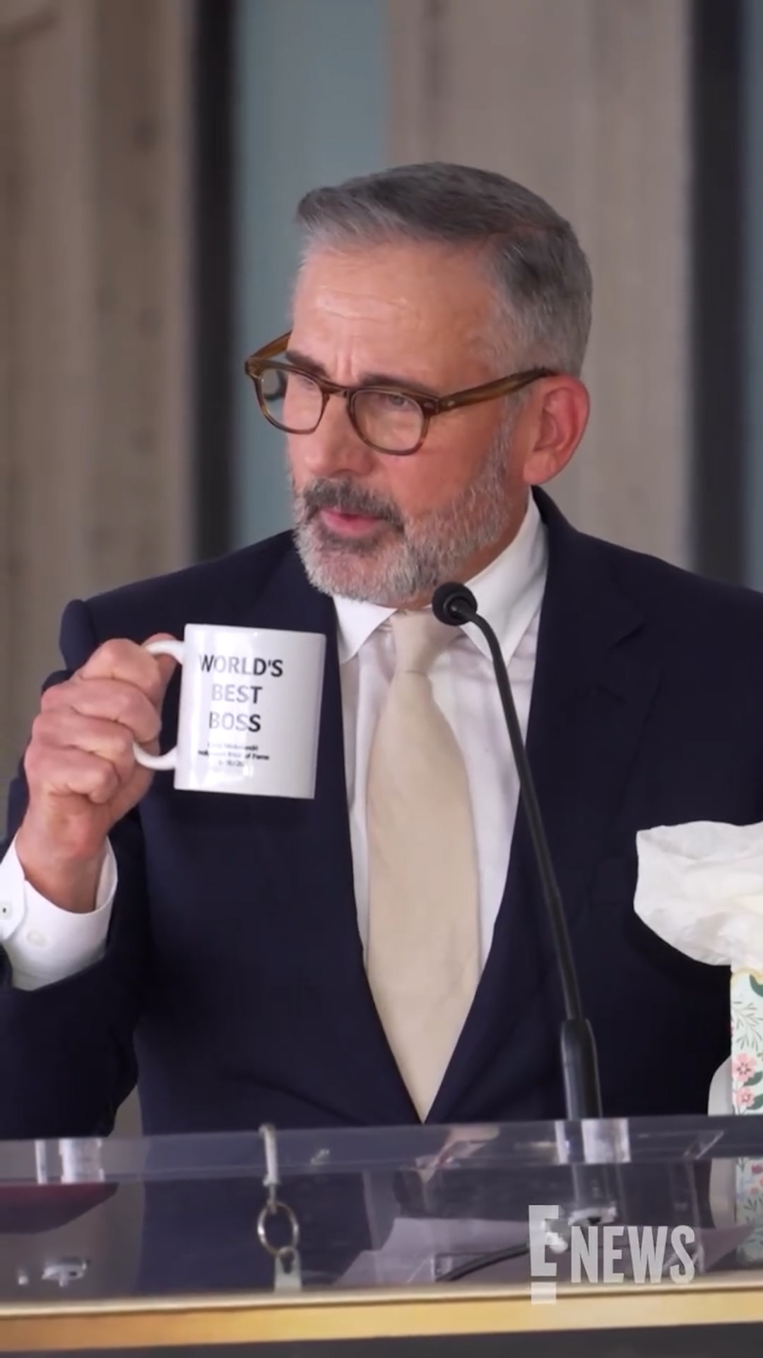Steve Carell has a special gift for Chris Meledandri