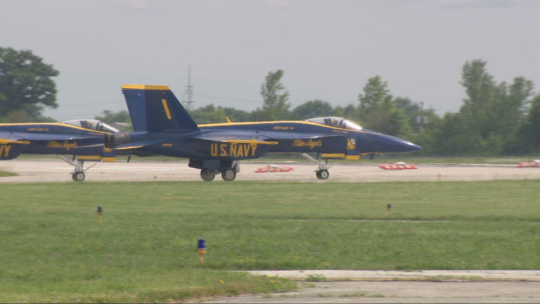Blue Angels land in Dayton ahead of air show; pilot returns to Ohio roots