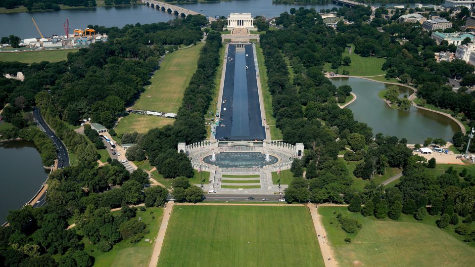 Huge '8647' etched into grass on the National Mall, aerial images show