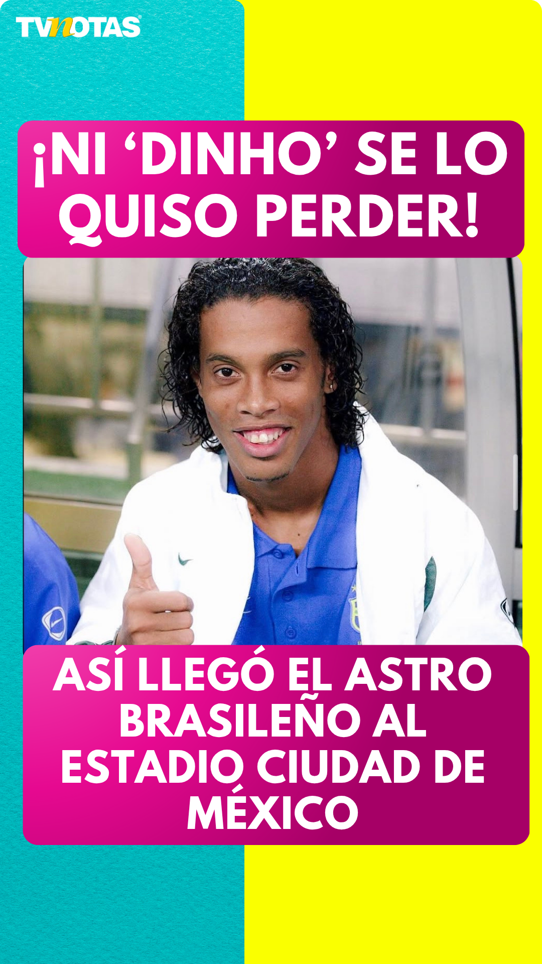 ¡Ni 'Dinho' se lo quiso perder! Así llegó el astro brasileño al Estadio ...