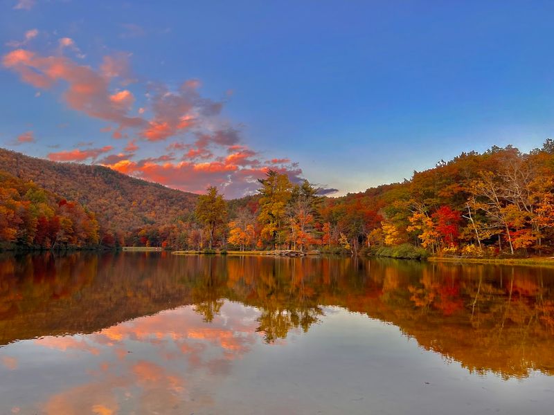 This spring-fed lake in Virginia is known for its remarkably clear water