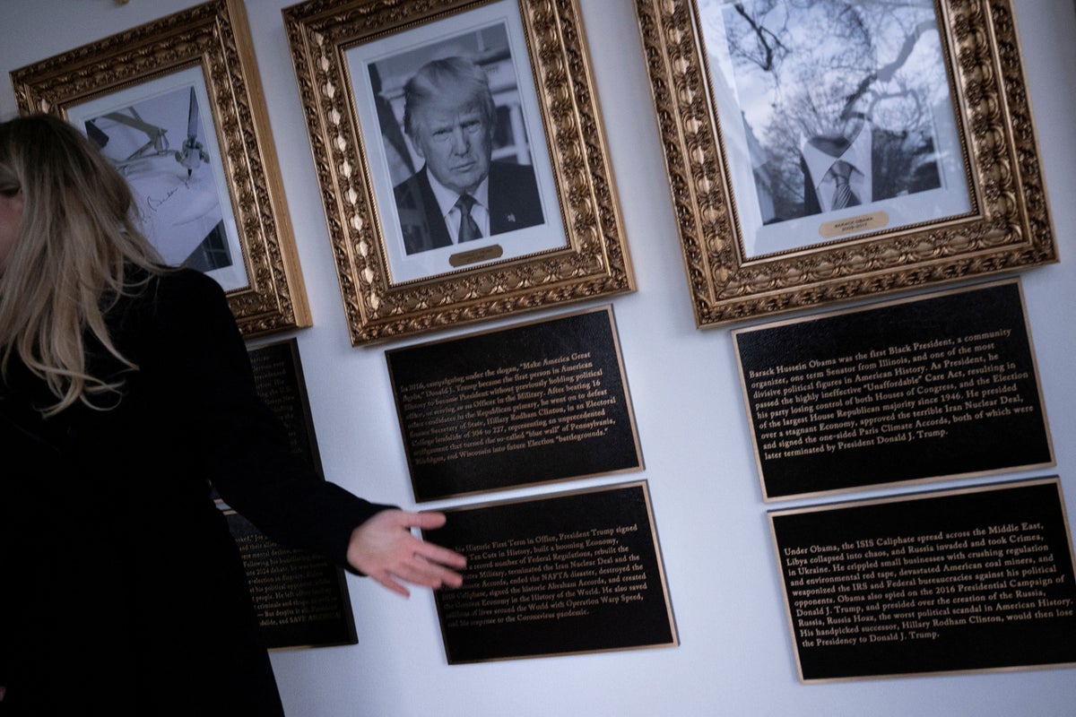 Trump presidential plaques at White House are often wrong: historians