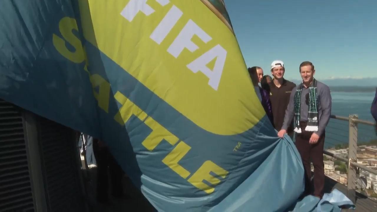 The Space Needle, Seattle's iconic landmark, welcomes the World Cup ...