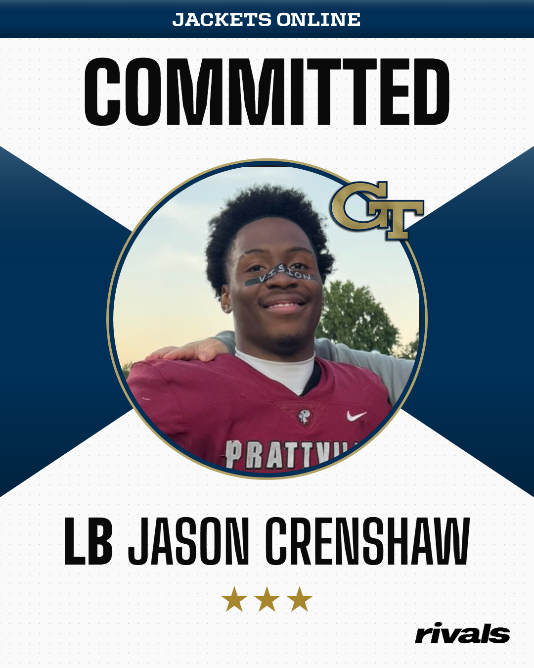Jackets add LB Crenshaw to class with commitment