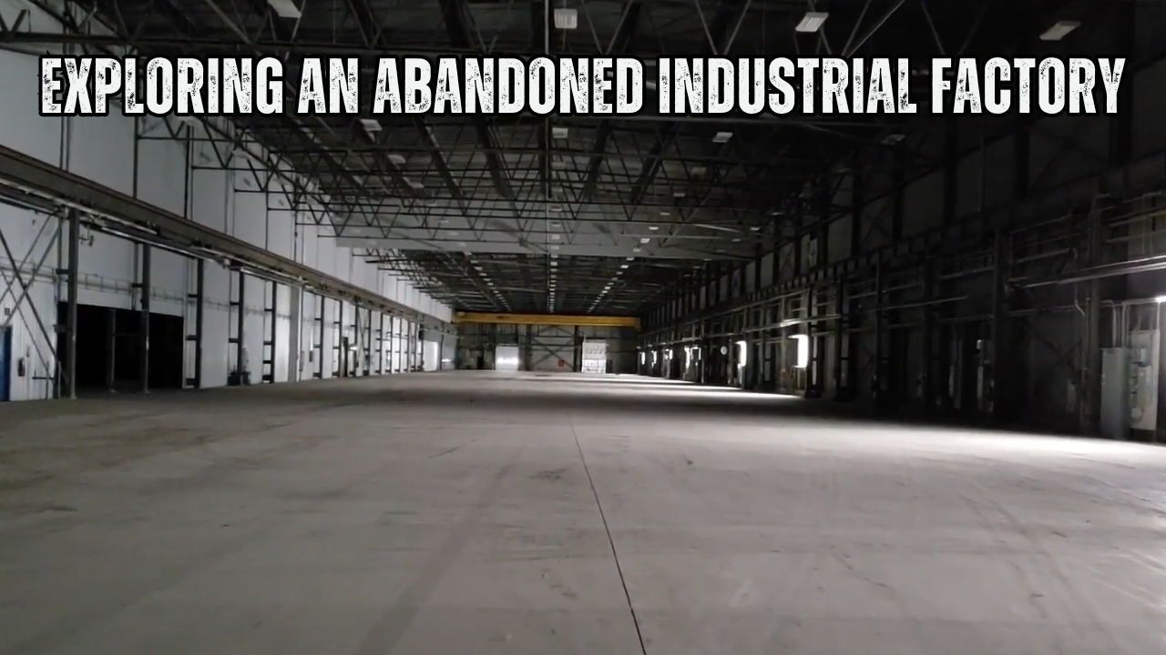 Exploring an abandoned industrial factory frozen in time