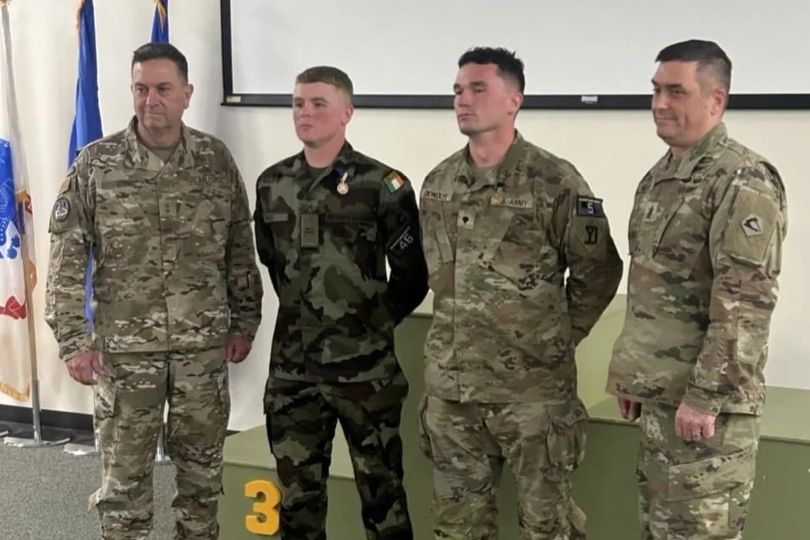 Irish soldier shocked as he wins grueling US military competition