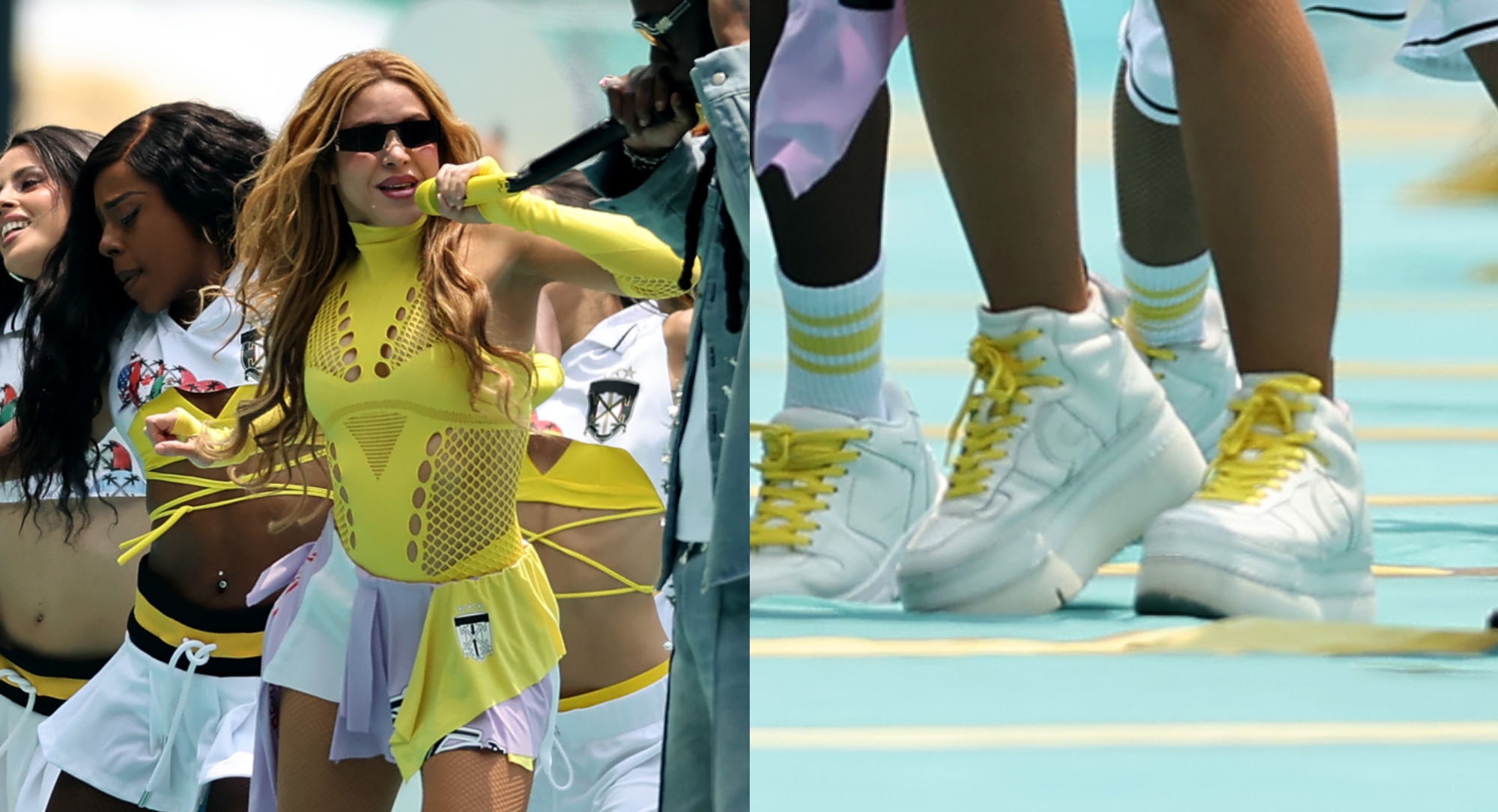 Shakira dances in R13 platform sneakers at 2026 FIFA World Cup opener