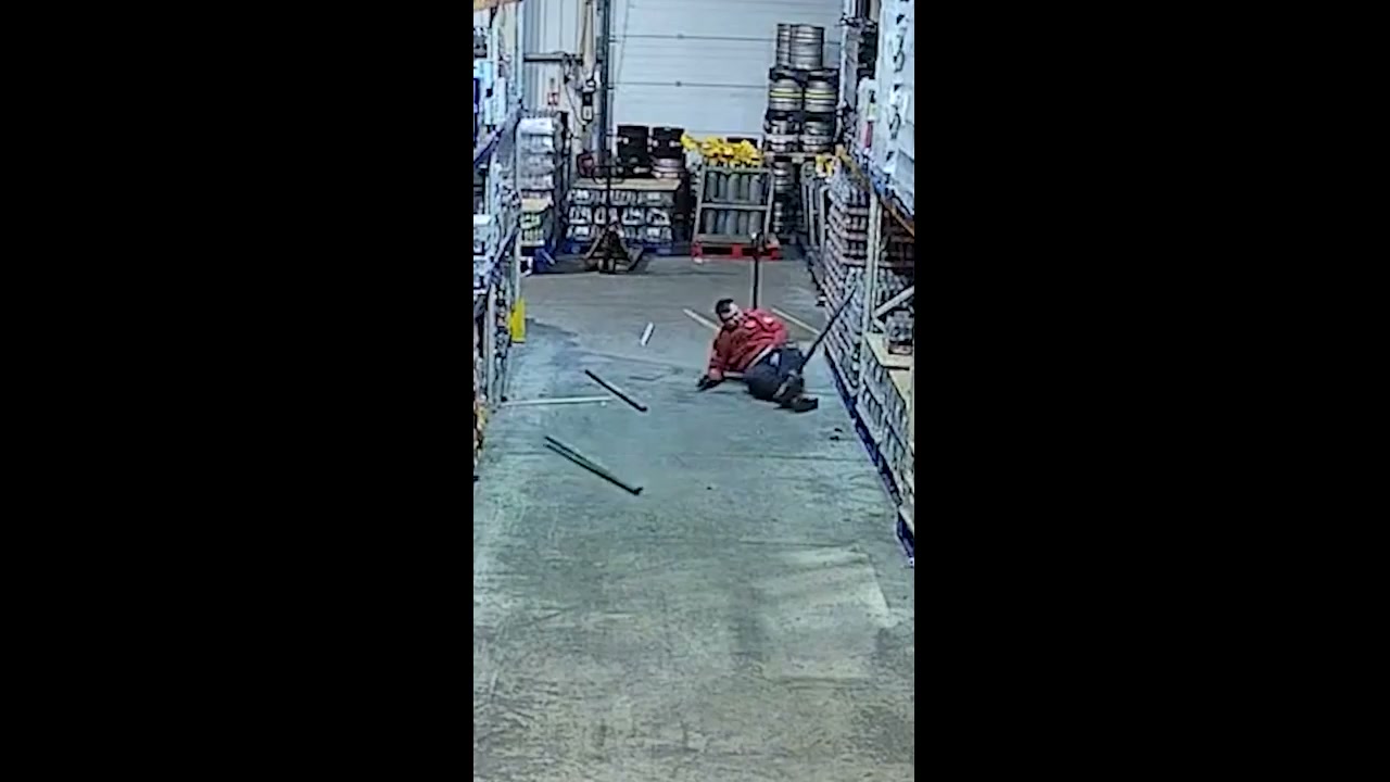 Construction worker survives falling through roof