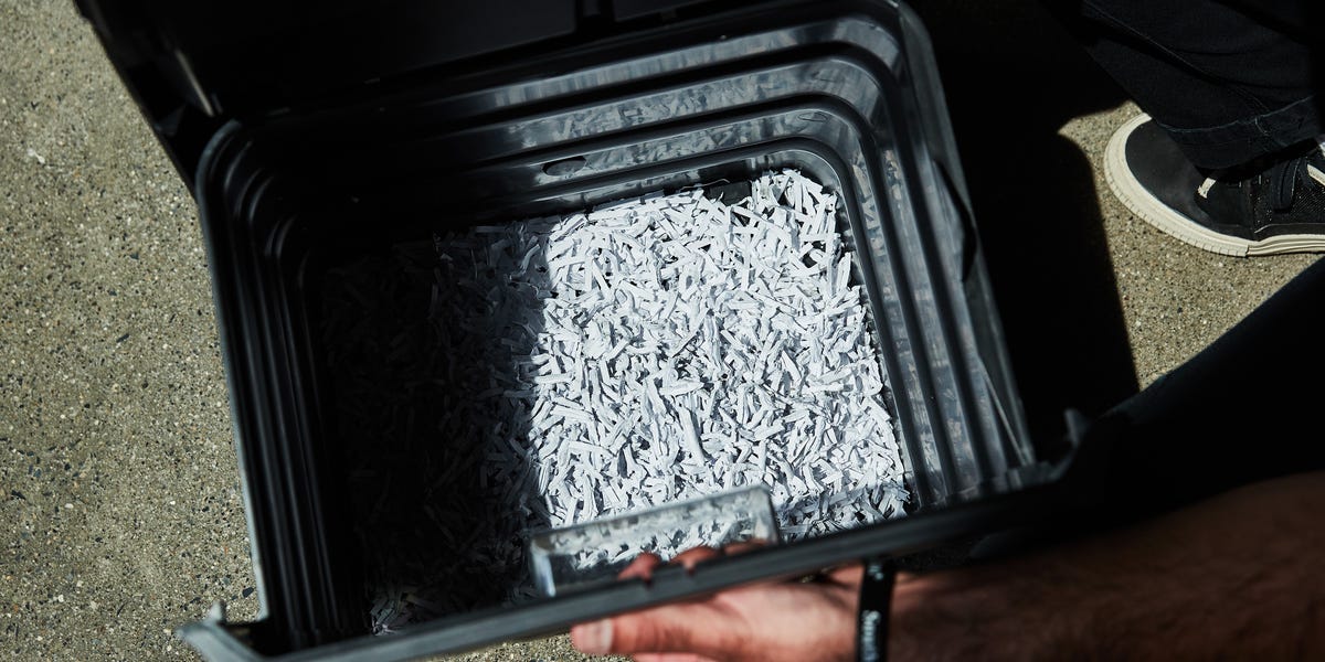You should be composting your paper shredder scraps