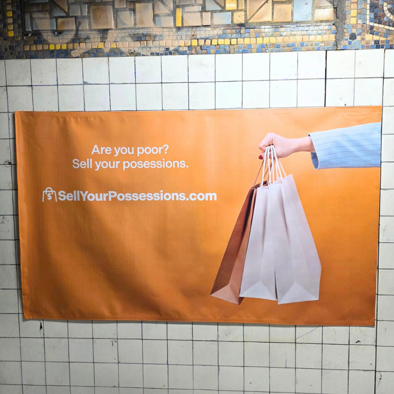 We talked to the comedians behind the viral fake AI ads on the subway