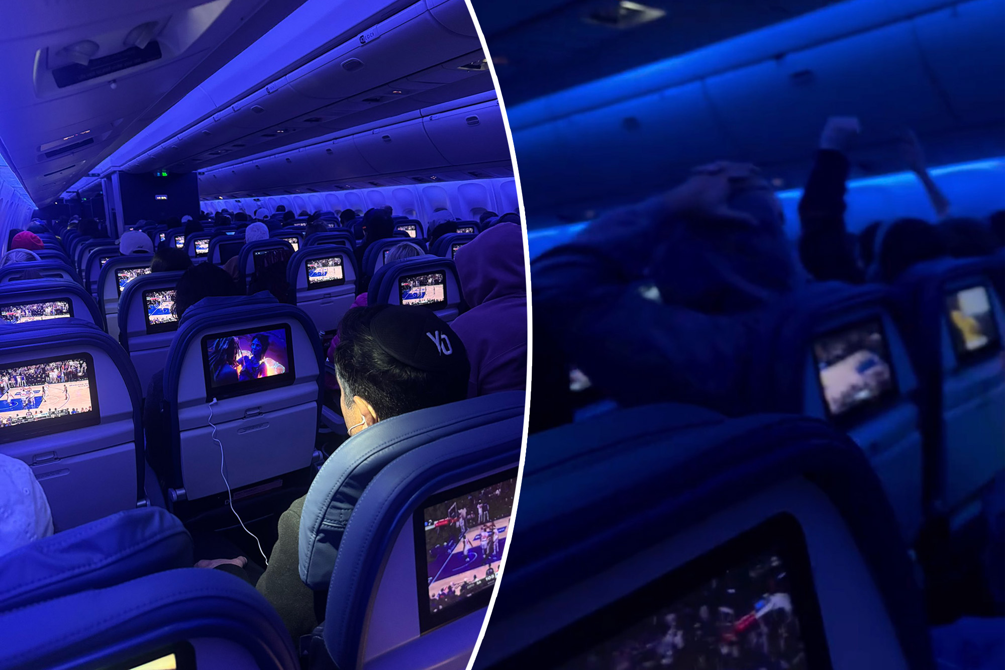 Excited Knicks fans turn Delta flight into raucous watch party ...