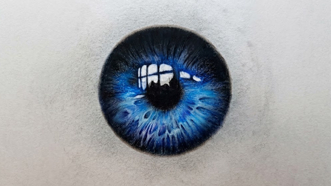 Learn blue eye sketch drawing techniques with pencil realism