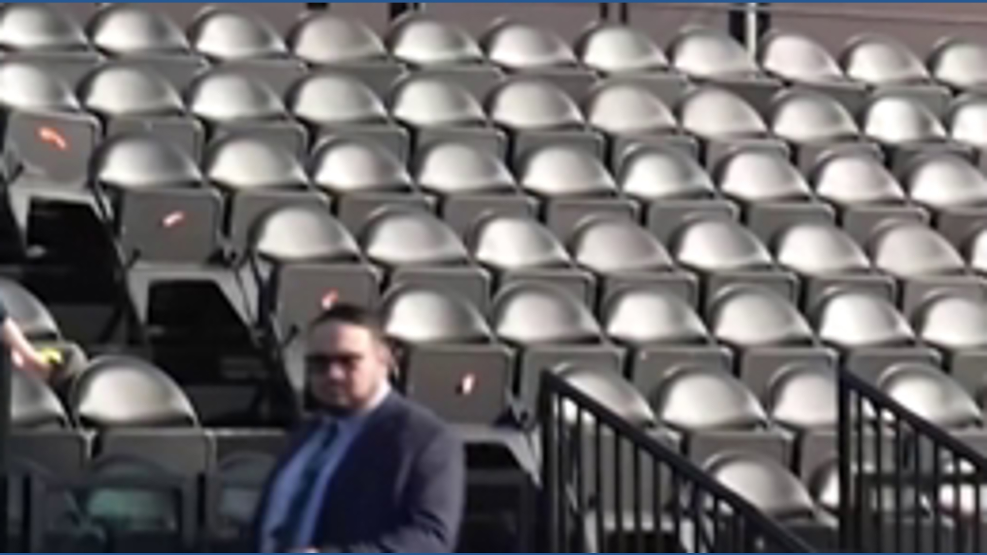 Close-up look at White House UFC octagon