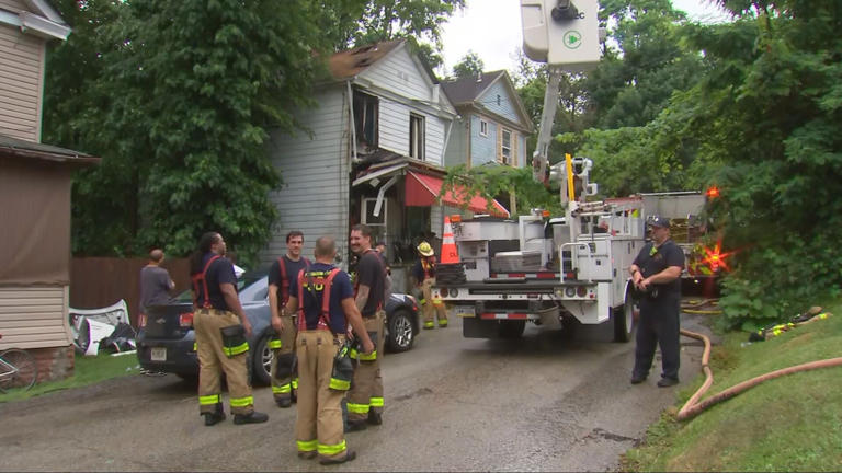 Lightning played role in house fire in Pittsburgh, firefighters say