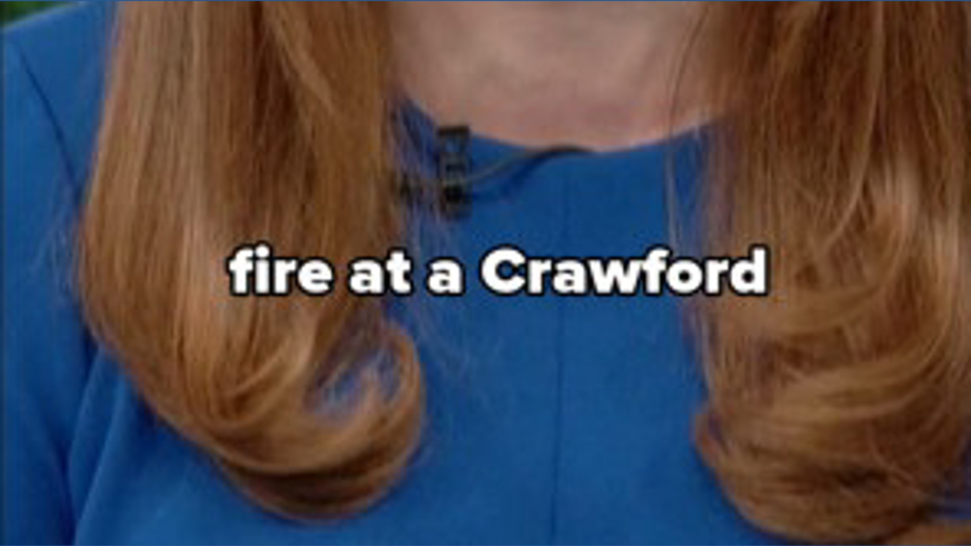 Crawford County volunteer fire department pumper truck catches fire