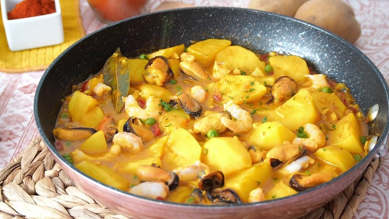 Patatas a la marinera: receta casera fácil y reconfortante