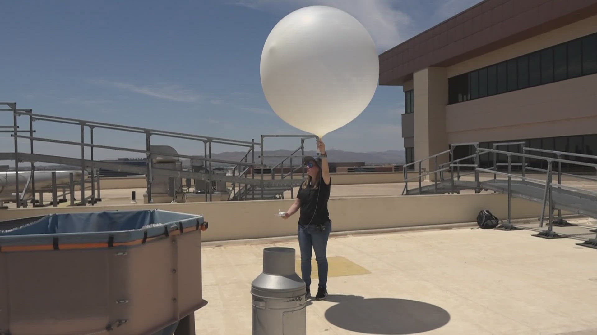 SRP and ASU students using weather balloons to study monsoon