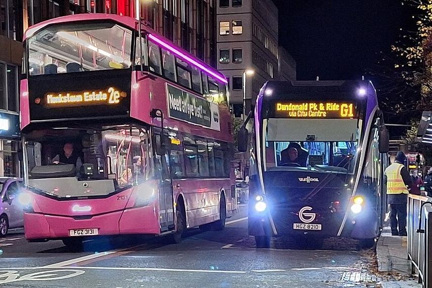 Belfast buses stop during today's evening rush hour: Trains and ...