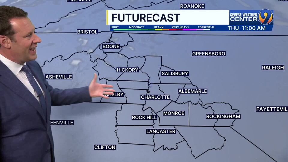 Thursday afternoon's forecast with meteorologist Keith Monday