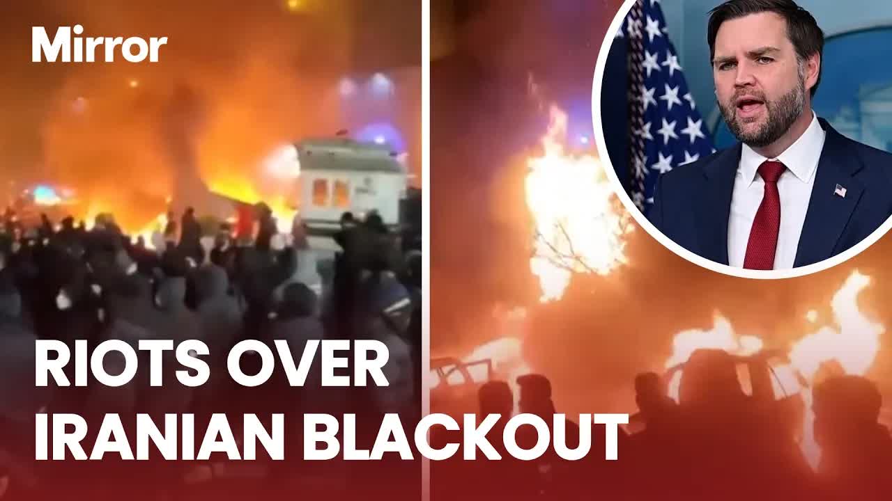 Iranian protesters burn down government buildings and capture two ...