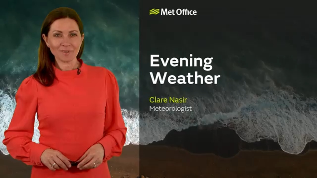 Met Office Wednesday evening weather forecast 08/04/2026