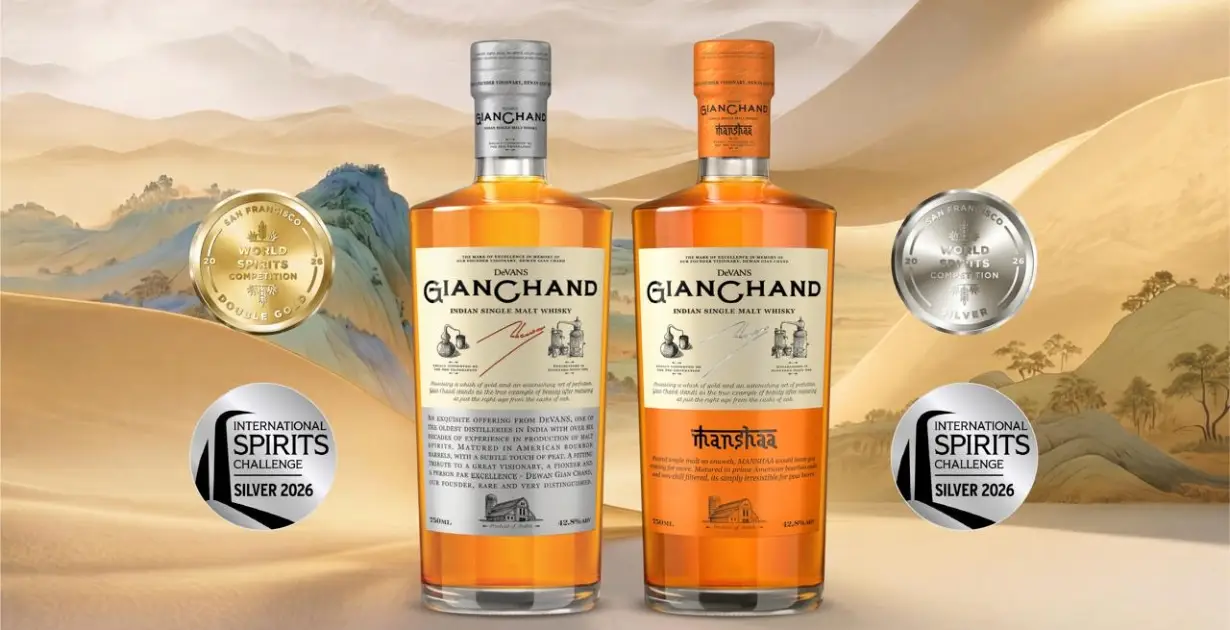 GianChand wins Indian whisky's only double gold at 2026 SFWSC