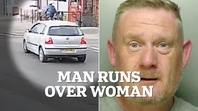 Man mows down an innocent woman before hitting her with a bat