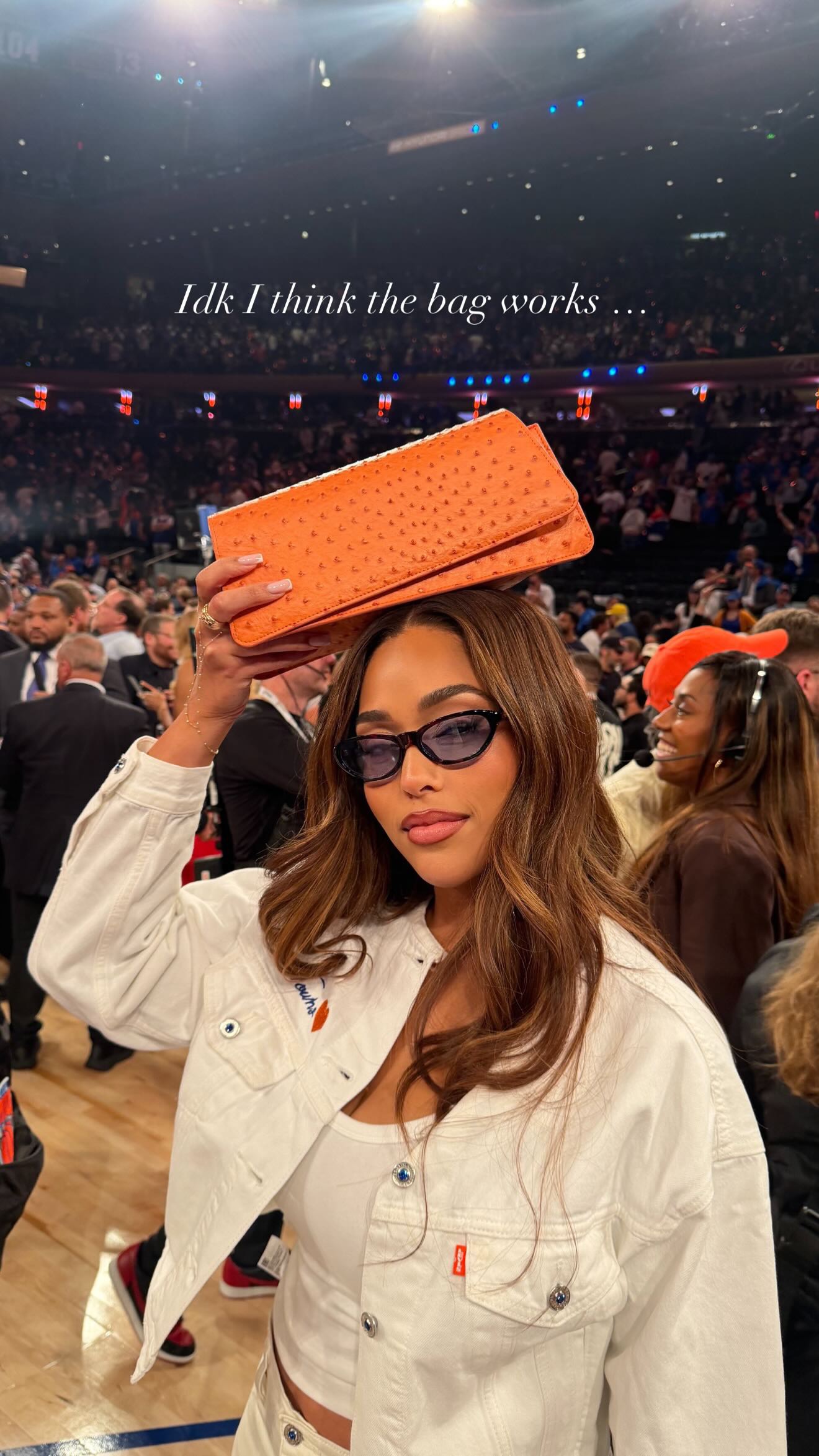 Jordyn Woods's $125 'Lucky' bag is as essential to the Knicks as an ...