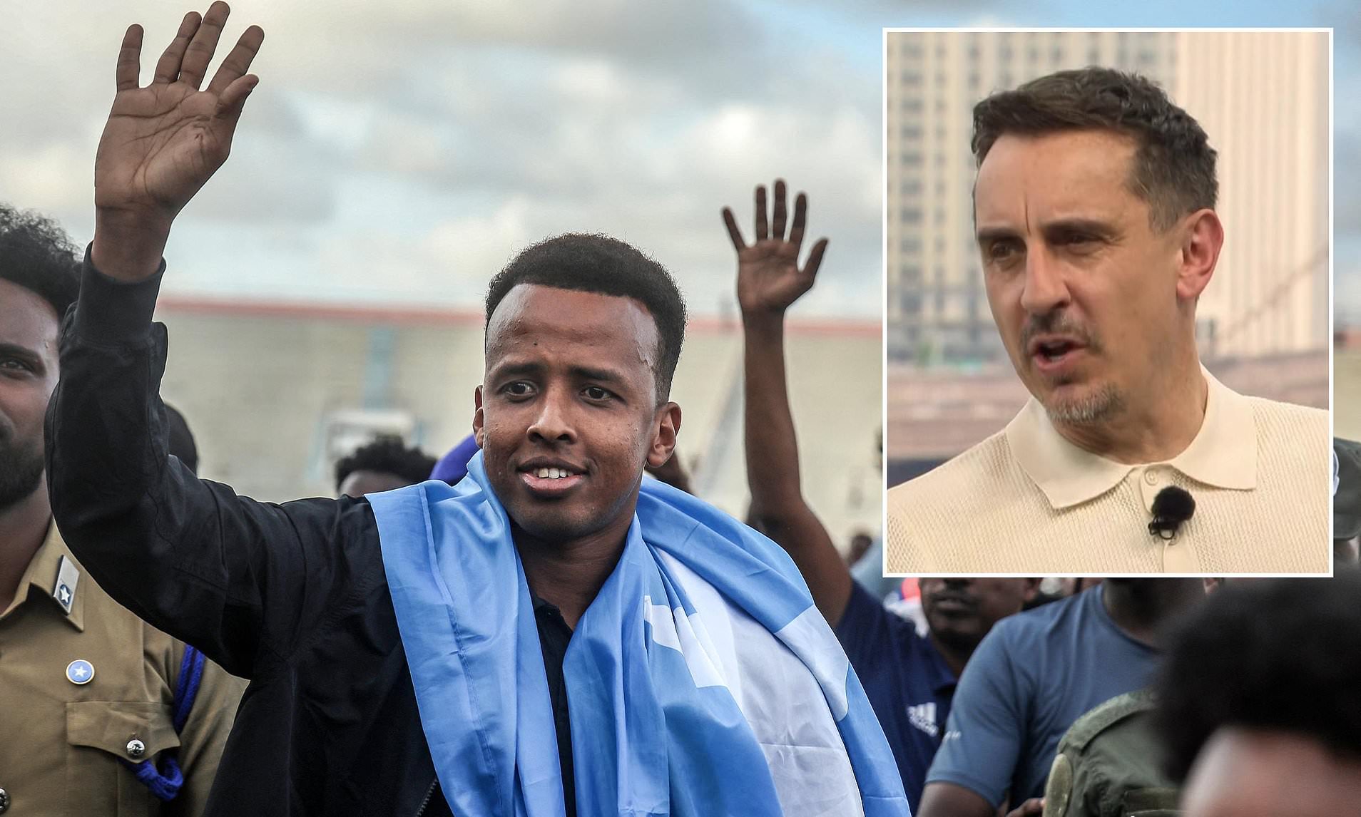 Gary Neville hits out at 'ridiculous' decision to ban Somali referee ...